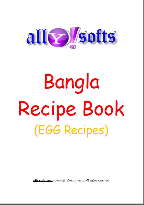 Allysofts Bangla Recipe Book (Egg Recipes) - Payhip