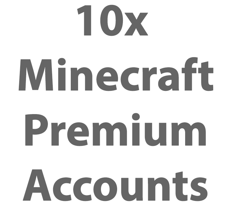 10x Minecraft Premium Accounts - Payhip