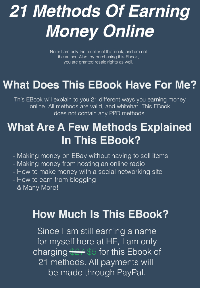 21 Methods Of Earning Money Online - Payhip