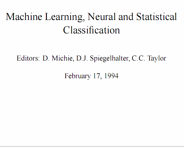 Machine Learning Neural and Statistical Classification - Payhip