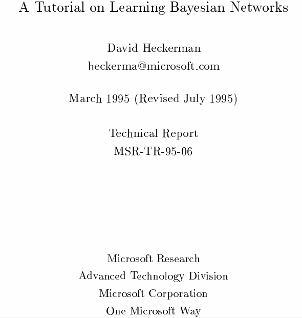 Math A Tutorial on Learning Bayesian Networks.pdf - Payhip