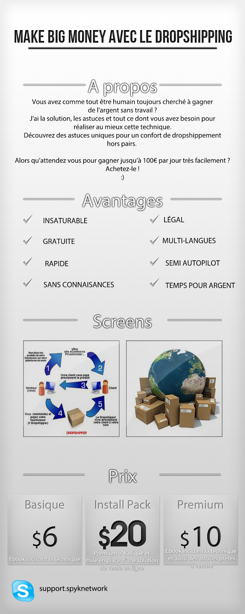 ? Make Big Money avec le dropshiping ? - Version Premium - Payhip