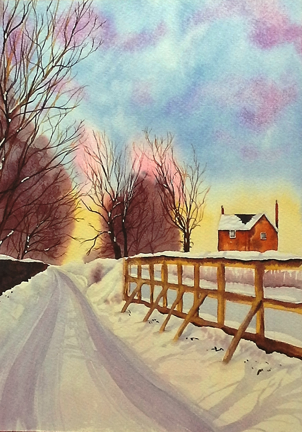 Snowy Lane Step By Step - Payhip