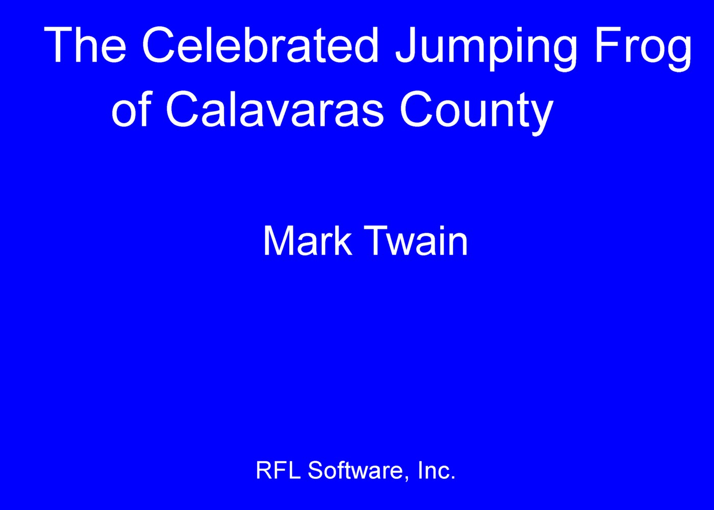 The Celebrated Jumping Frog of Calaveras County - Payhip
