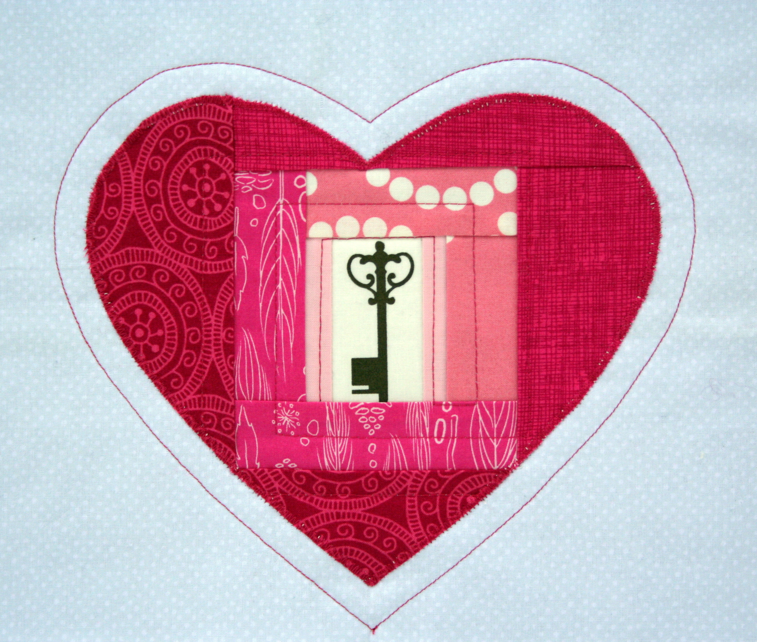 Key to my Heart - Paper Piecing & Applique Pattern - Payhip