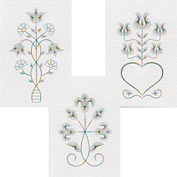 Folk Art Flowers Set Stitching Card Patterns - Payhip