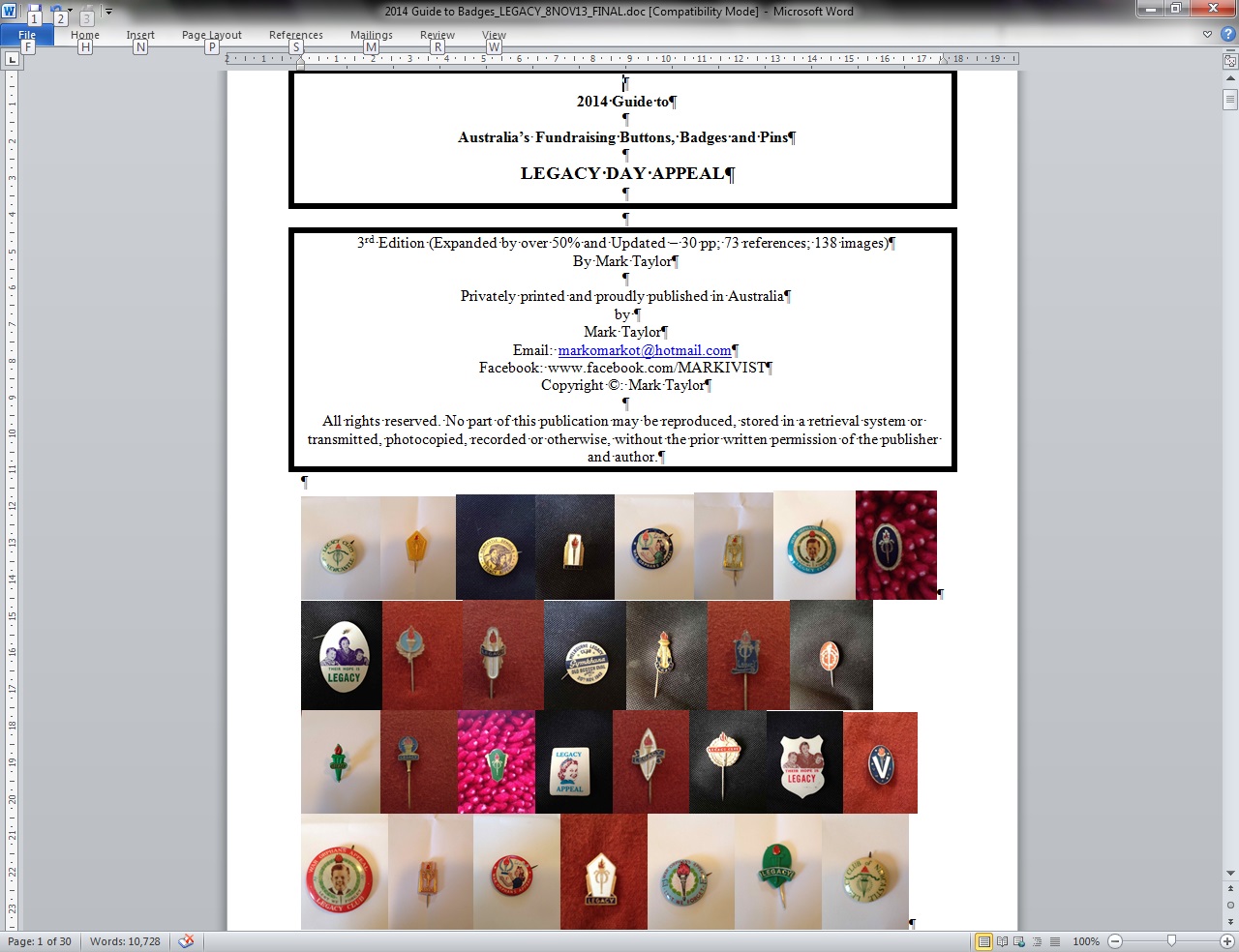 2014 Legacy Badge Guide - Payhip