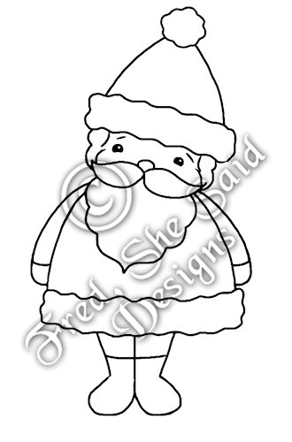 Little Fat Santa DIGI ( uncoloured ) - Payhip