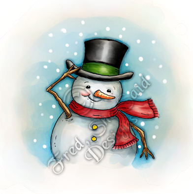 Hat Tipping Snowman DIGI & COL Set - Payhip