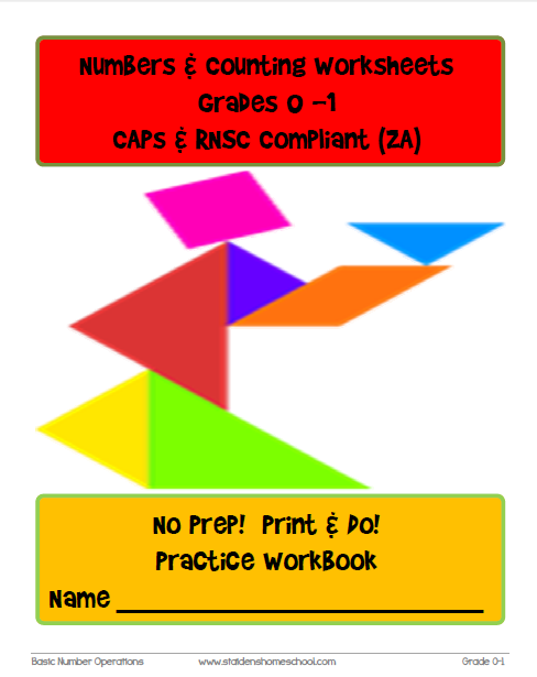 No Prep! Grade 0-1 Numbers and Counting Practice Workbook CAPs ...