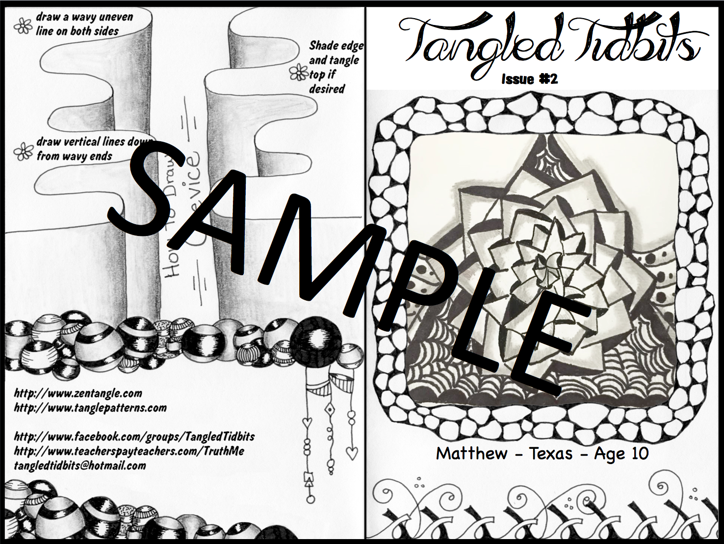 Zentangle Inspired Classroom Newsletter Issue 2 - Payhip