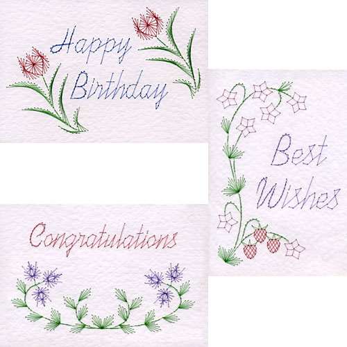 Flower Borders Set No. 1 Rectangle Stitching Card Patterns - Payhip