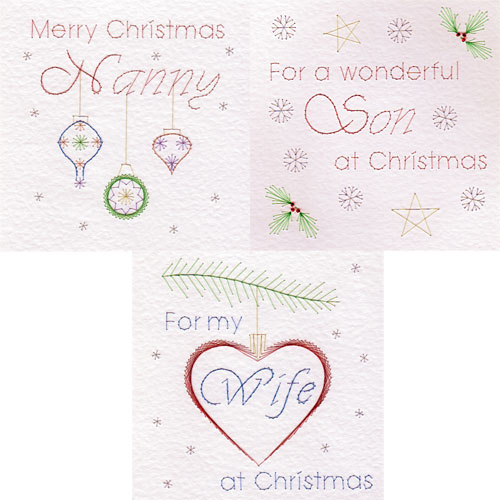 Christmas Set No. 4 Relatives Square Stitching Card Patterns - Payhip
