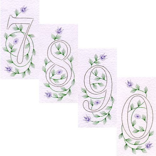 Numbers Set 7, 8, 9 and 0 Stitching Card Patterns - Payhip