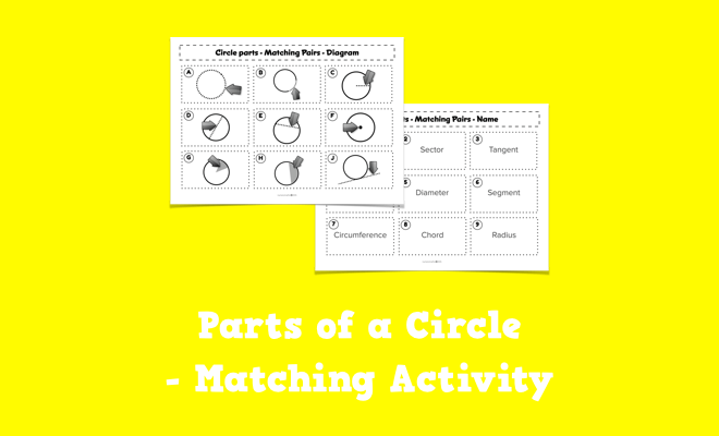 Parts of a Circle - Matching Activity - Payhip