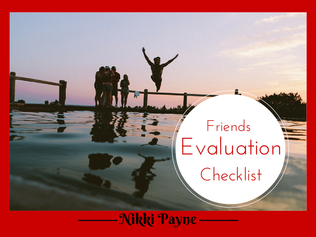 Friends Evaluation Checklist - Payhip