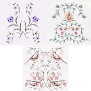 WM Flowers Set No. 1 Square Stitching Card Patterns - Payhip