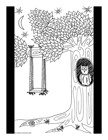 Hoot Owl Coloring Page - Payhip