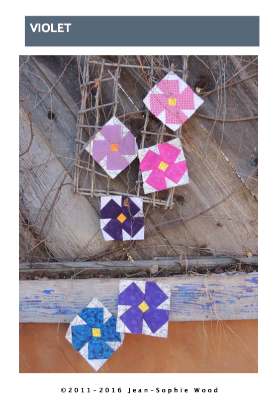 Violet Quilt Block (in 8 sizes) - Payhip