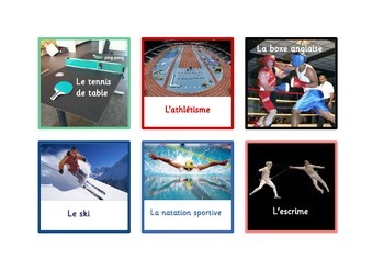 60 Sports Flashcards in French . - Payhip