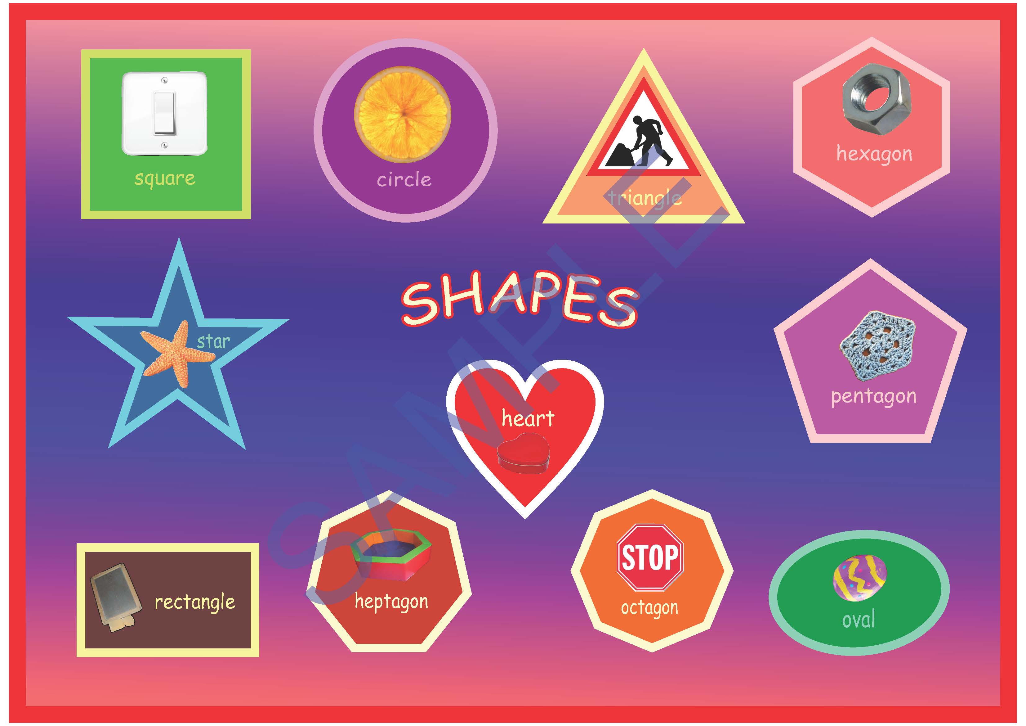 A3 size Shapes Poster . - Payhip